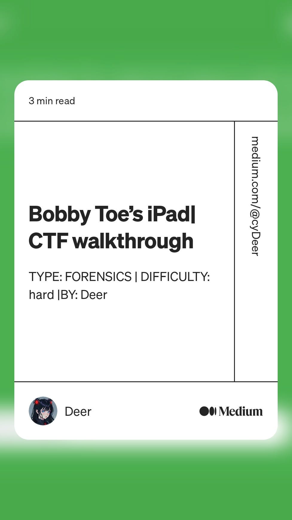 Bobby Toe’s iPad| CTF walkthrough | by Deer | Medium