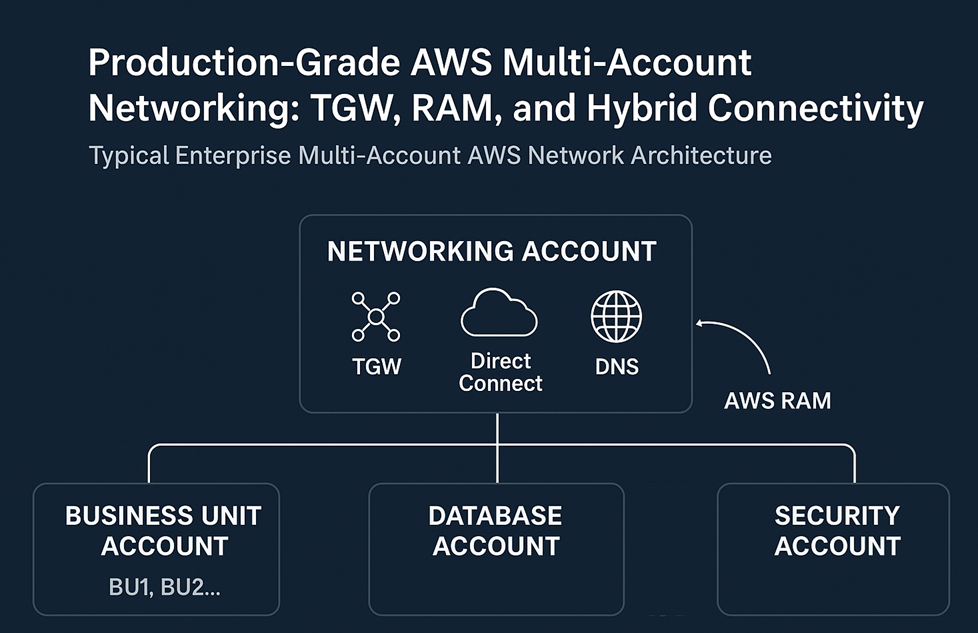 Production-Grade AWS Multi-Account Networking: TGW, RAM, and Hybrid ...