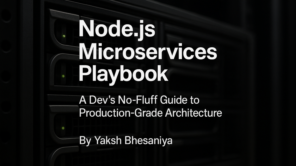 Node.js Microservices Playbook: Build Scalable, Production-Ready Architecture | NextGen Dev Labs