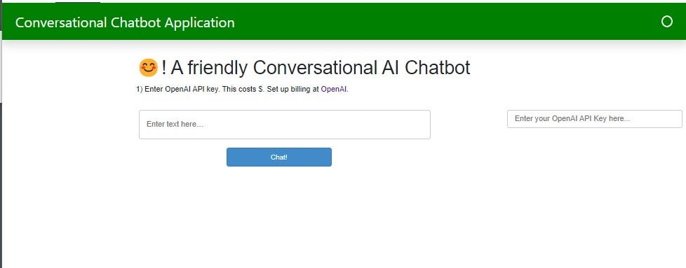 How To Create A Simple Conversational Ai Chatbot App Using Openai And Langchain By Okolie