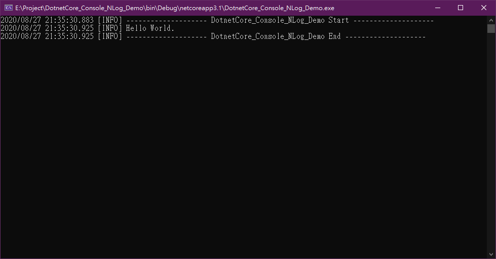 Dotnet Core 3.1 Console App使用NLog筆記 | by 李俊諭 | Medium