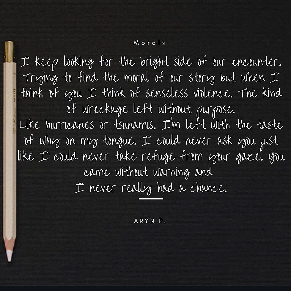 Morals. I keeping looking | by Aryn P. Noire | Medium