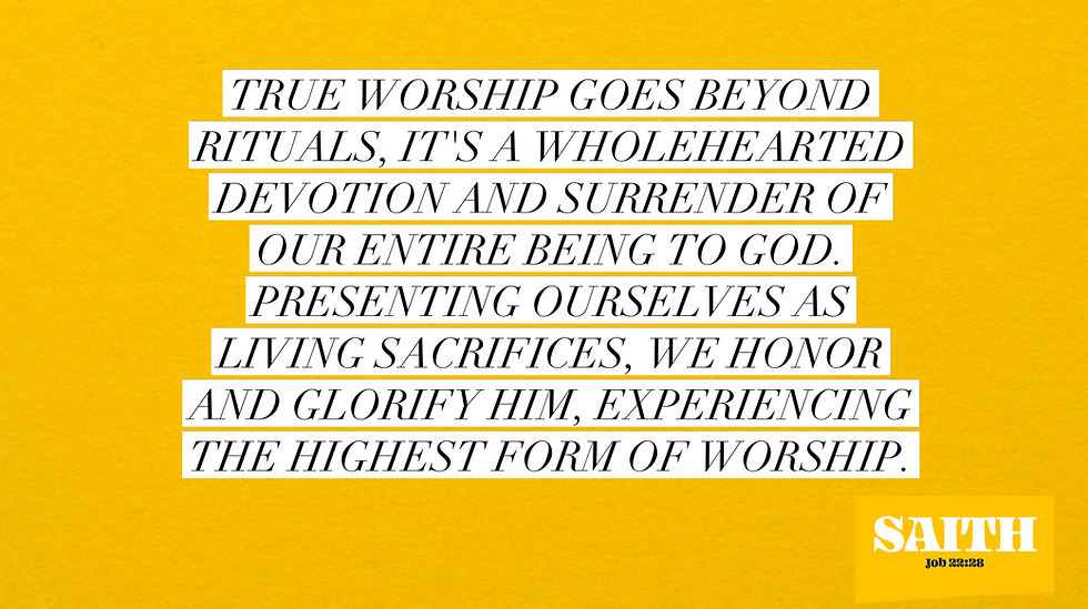 Surrendered Devotion: Unlocking the Power of True Worship | by SAITH ...
