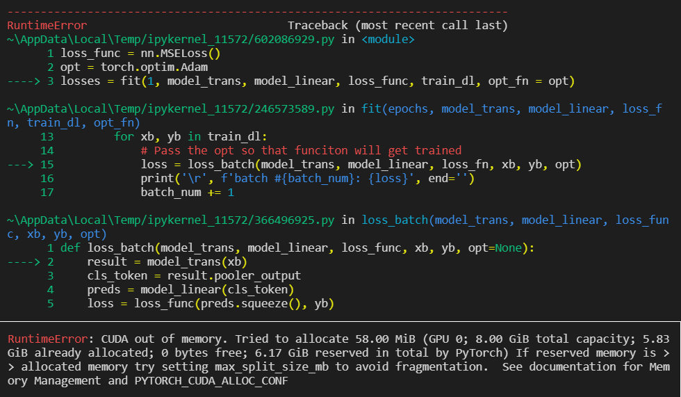 A little thinking on avoiding GPU memory outage during the model ...