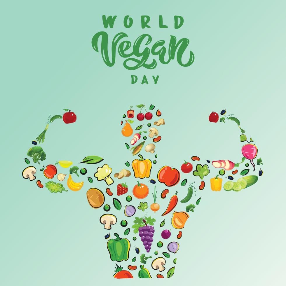 World Vegan Day.(November 01 ). “Vegetarian food leaves a deep… | by ...