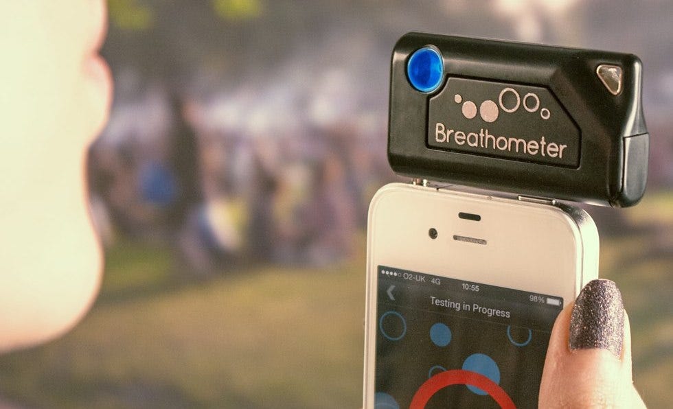 Breathometer The Smart Breathalyser | by Gadget Flow | Cool Gadgets ...