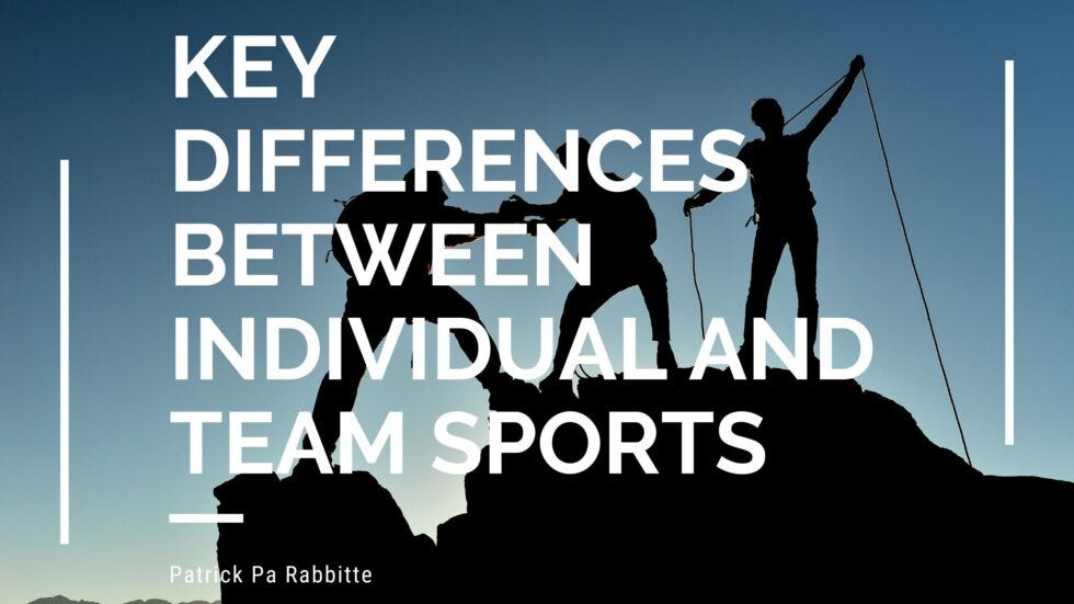 Key Differences Between Individual and Team Sports | Patrick Pa ...