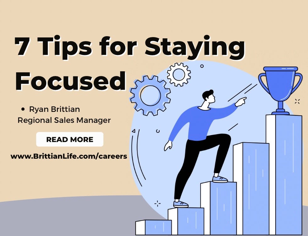 7 Tips for Staying Focused. Staying focused throughout the day can ...