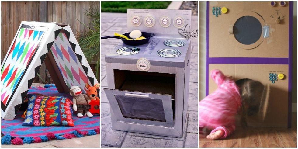 Cardboard Box Craft Designs. Using a few packaging supplies, you can ...
