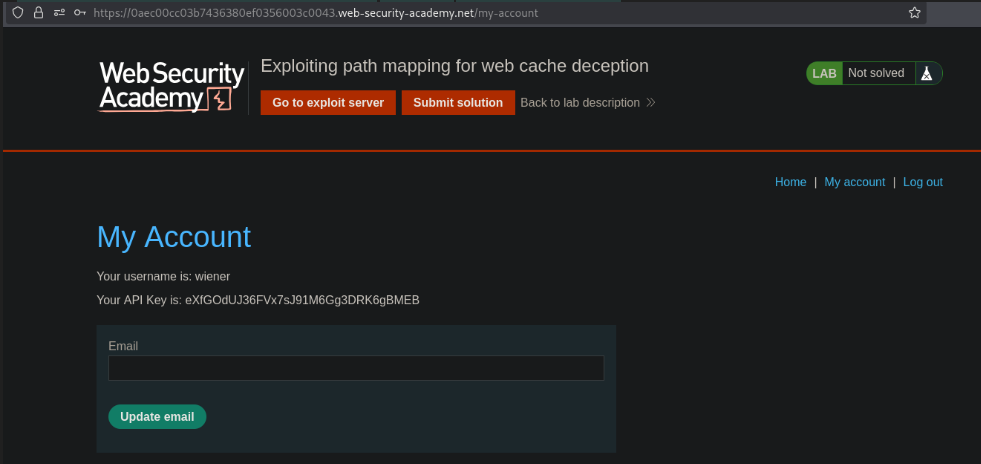 PortSwigger Lab: Exploiting path mapping for web cache deception writeup (Web Cache Deception ...