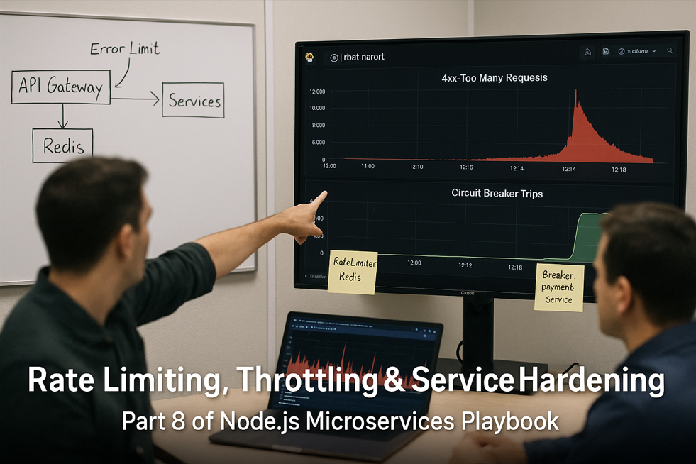 Rate Limiting, Throttling & Service Hardening in Node.js Microservices (Part 8) | NextGen Dev Labs