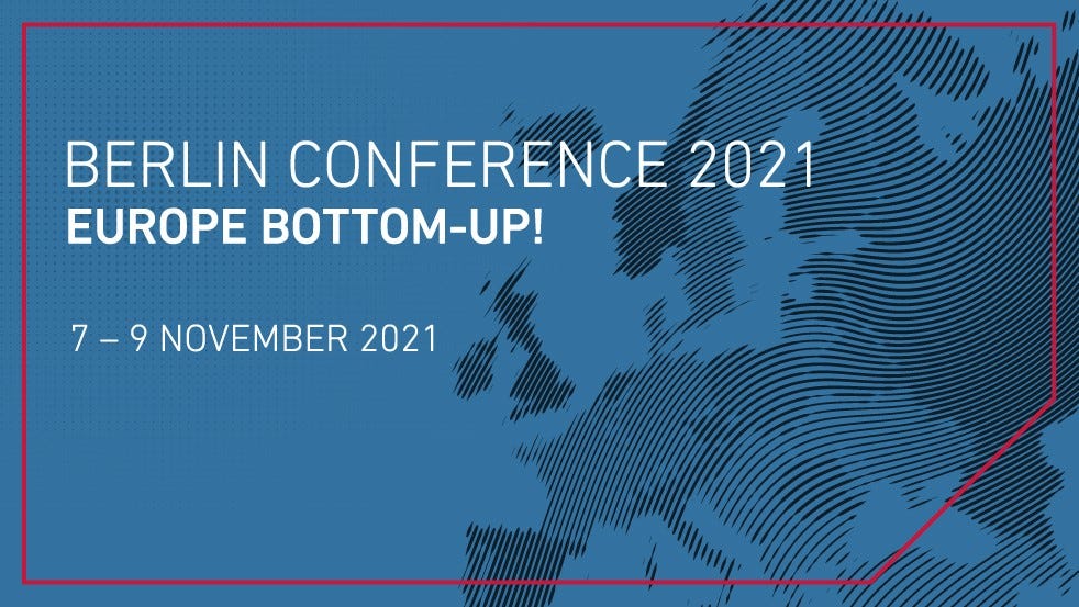 Berlin Conference 2021: Europe Bottom-Up! | by Stiftung Zukunft Berlin ...