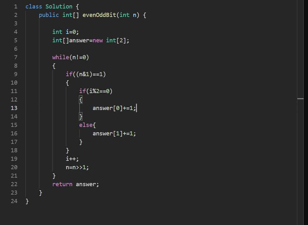 Leetcode Problem — Number of Even and Odd Bits | by Santhiya Periyasamy | Stackademic