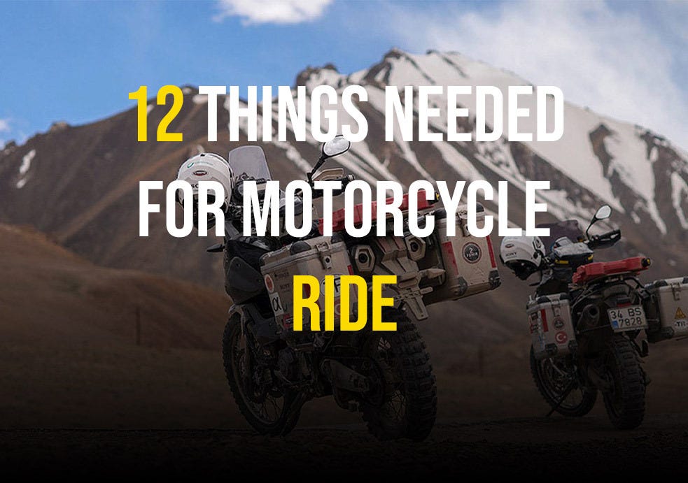 12 Things Needed for Motorcycle Ride | by Primomotoes | Medium