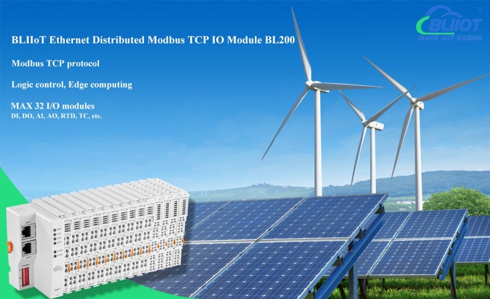 BLIIoT Distributed Modbus TCP IO Module BL200 is used in Wind Power ... BLIIoT Distributed Modbus TCP IO Module BL200 is used in Wind Power ...