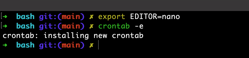 Writing Cron Jobs on a Mac when code editor set to vscode as default | by prgrmr-yn | Medium