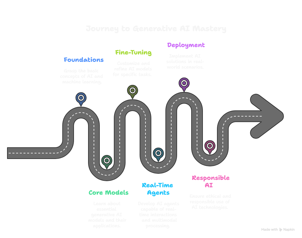 Generative AI Learning Roadmap. This roadmap is designed to guide you ...