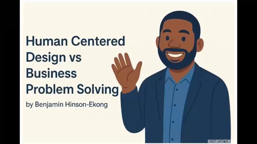 Human Centered Design vs Business Problem Solving (Watch the Video ...