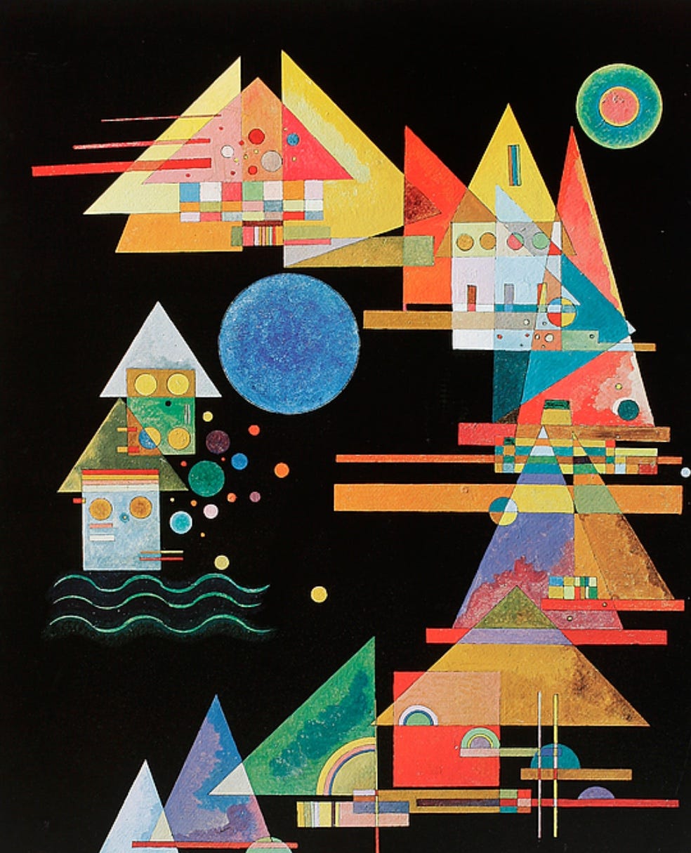A Journey Through the Abstract Cosmos of Wassily Kandinsky’s „In the ...