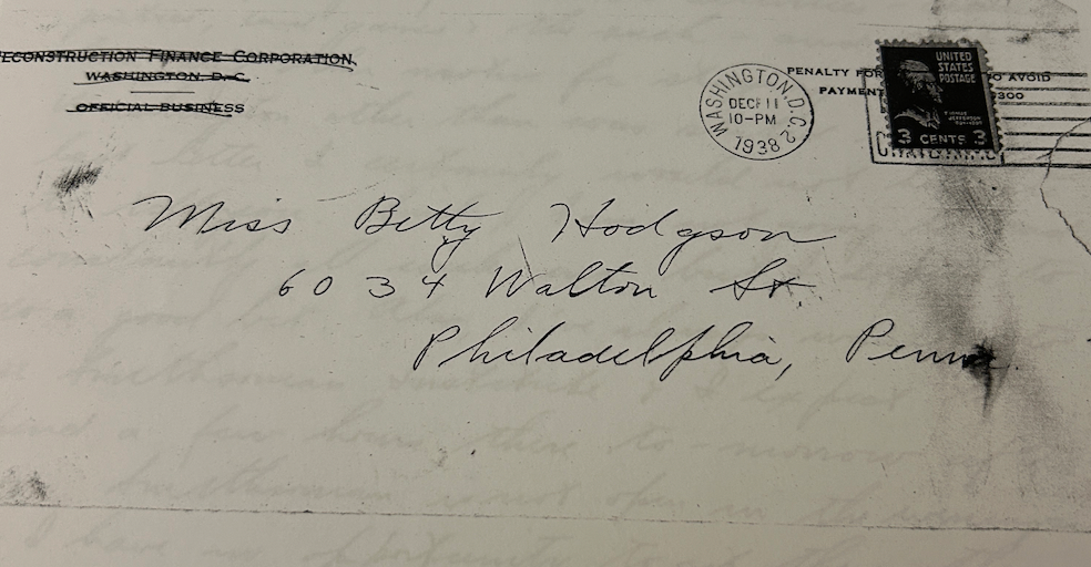 PRR Grandfather Letters, Dec 11, 1938 Washington DC, 17 of 46 | by ...