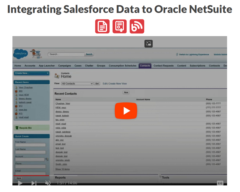 Integrating Salesforce Data To Oracle Netsuite With Ezintegrations Bizdata Inc Medium