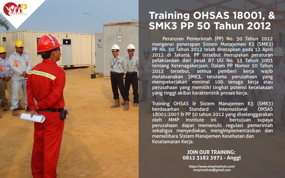 0812 3182 3971 (TSEL)Biaya Pengurusan SMK3 | by Training OHSAS 18001 | Medium