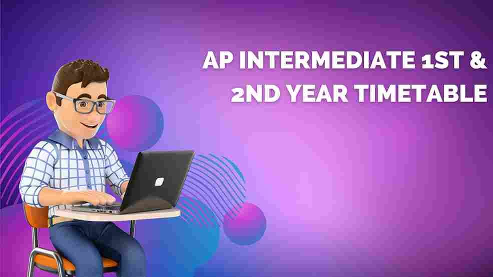 AP Intermediate 1st & 2nd Year TimeTable 2023 - Dinesh Thalari - Medium