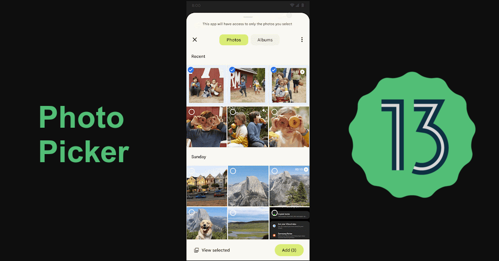 What’s new in Android 13: Photo Picker - Mustafa Yanık - Medium