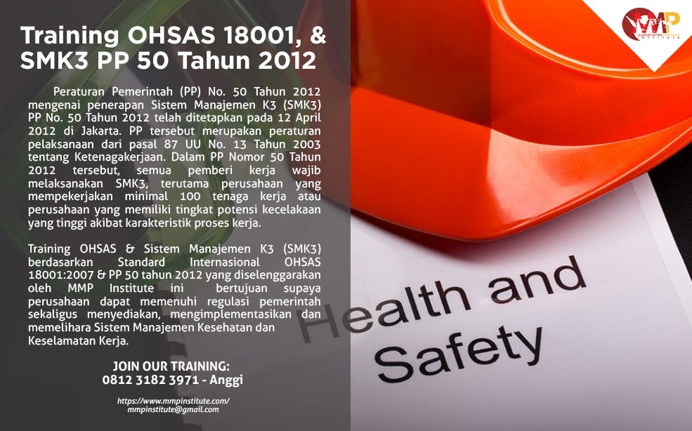 0812 3182 3971 (TSEL)Pembuatan Sertifikat SMK3 | by Training OHSAS 18001 | Medium