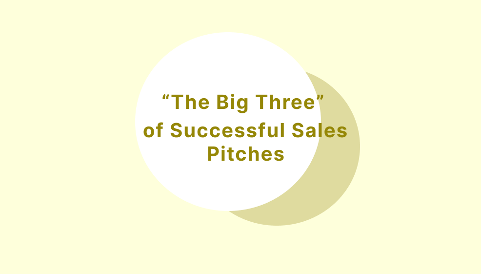 How to Nail Your Sales Pitch Using “The Big Three” | by Sales ...