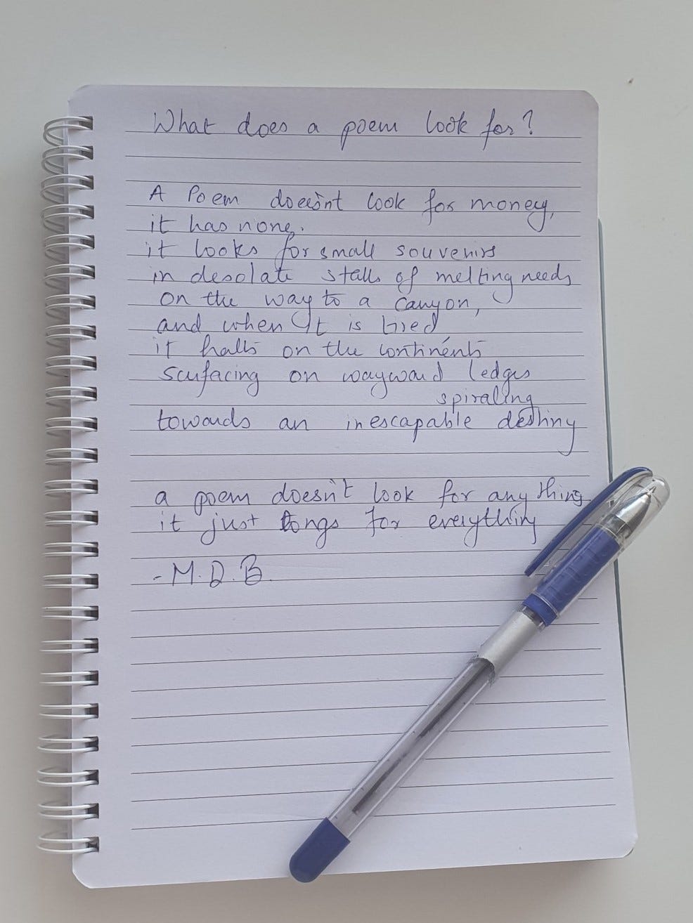 What Does A Poem Look For?. a poem | by Manasi Diwakar | Paper Poetry ...