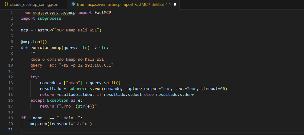 🔧 Criando um servidor Python simples para conectar o Nmap no Kali (WSL ...