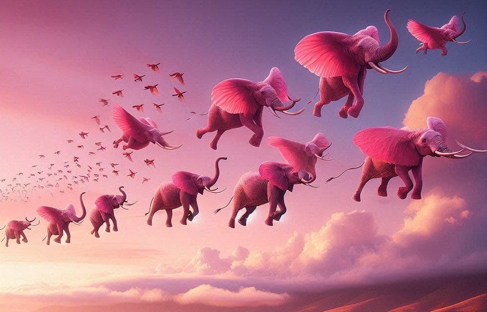 “Der Rosa Elefant” — welche Prompts bei GenAI-Bilderstellung nicht taugen | by Christoph ...