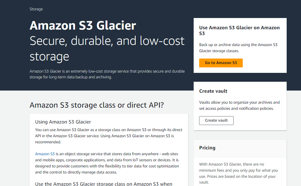 38)AWS-Amazon Web Services(Basic Services)-AWS S3 Glacier-Overview & Hands On-Deployment: | by ...