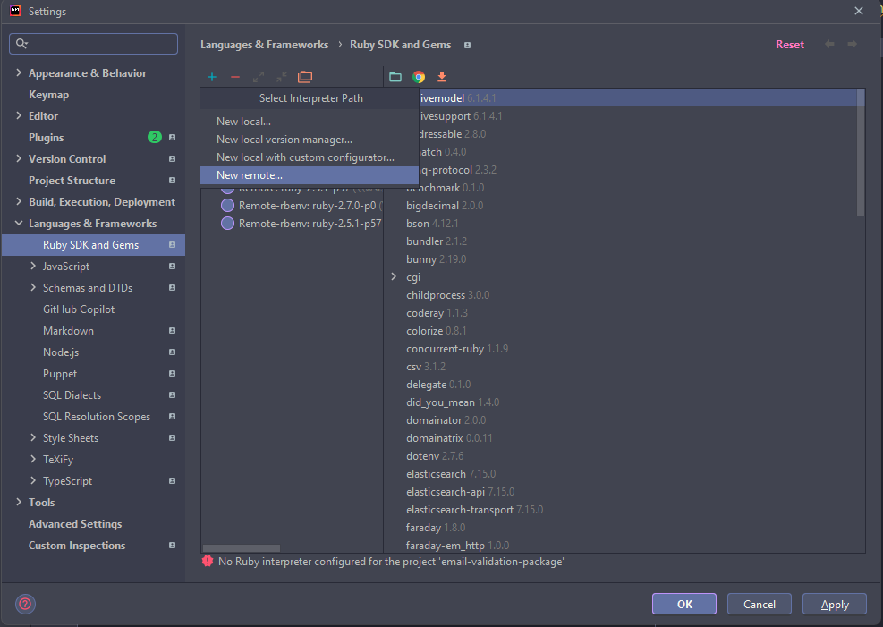 Configurando o WSL com RVM dentro do RubyMine | by Mikael Santilio | Medium