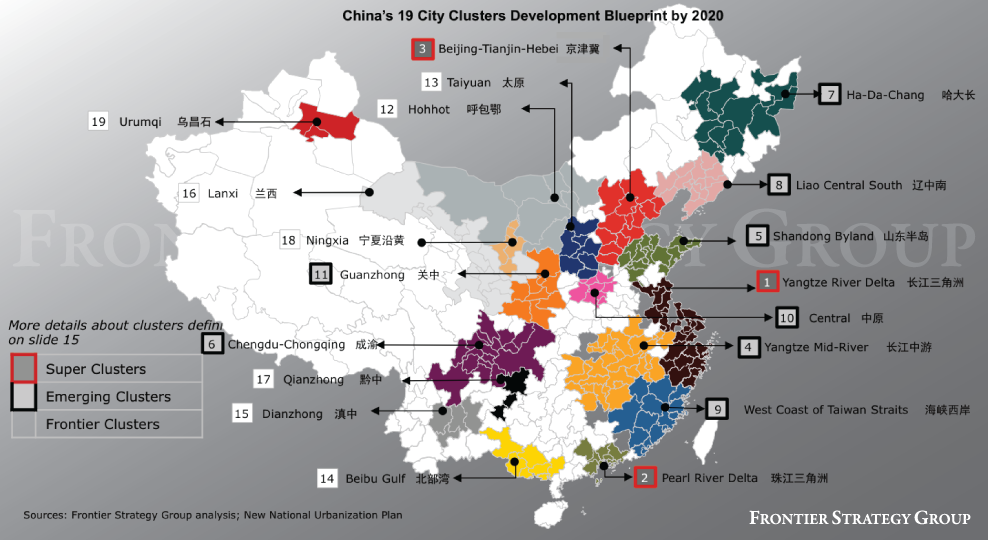 Trace the Lights II: China’s 19 City Clusters by 2020 | by Shailene Zhu ...