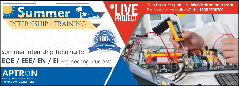 Some Tips for Summer Training Electronic Students | by Aptron Delhi ...
