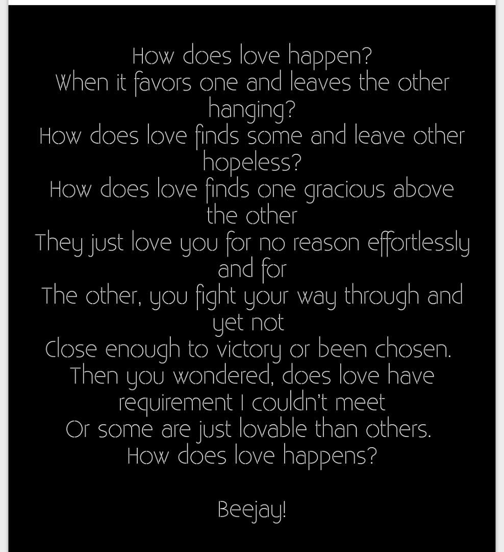 How does love happen?. When it favors one and leaves the other… | by ...