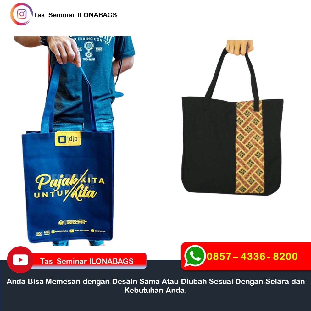 0857–4336–8200 ILONABAGS, Tas Promosi Tulang Bawang Barat - Konveksi tas promosi perusahaan - Medium