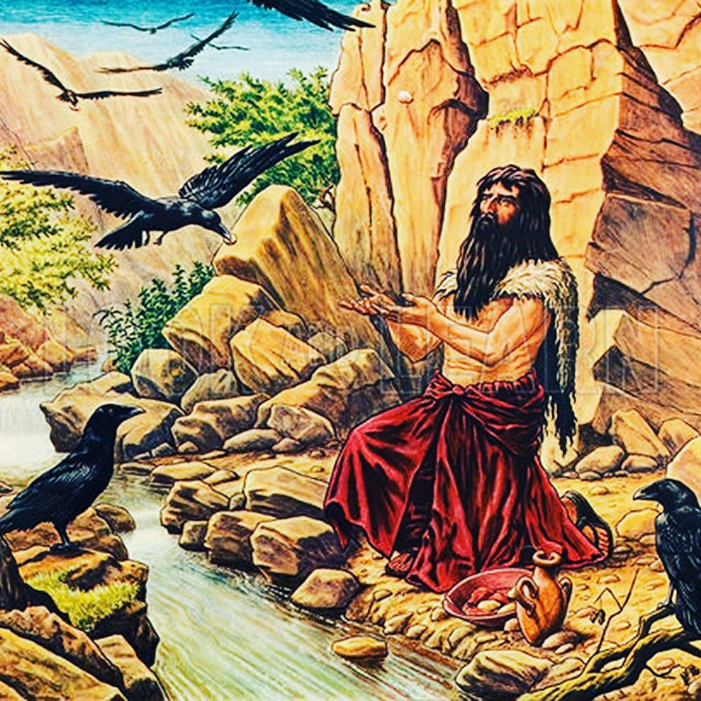 “Elijah was terrified, so he got up and ran for his life to Beer-Sheba ...