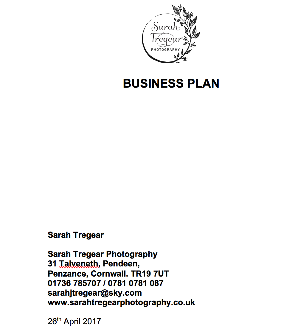 Business Plan. I have written a basic business plan… | by Sarah Tregear ...
