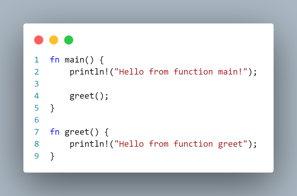 Functions In Rust Lang A Function Is A Reusable Block Of Code By