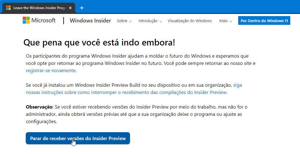 Saindo do programa INSIDER da Microsoft | by Moshe Mauricio Marques ...