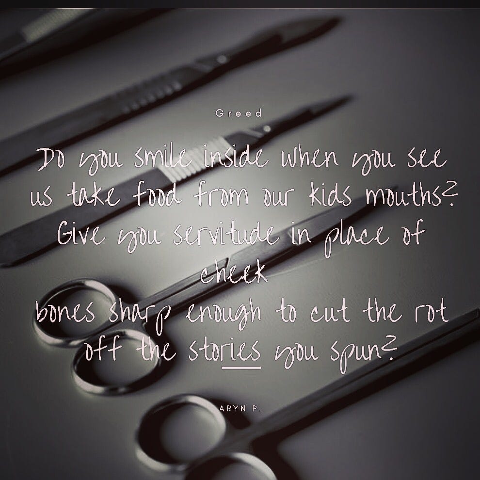 Greed. I see the world around me | by Aryn P. Noire | Medium