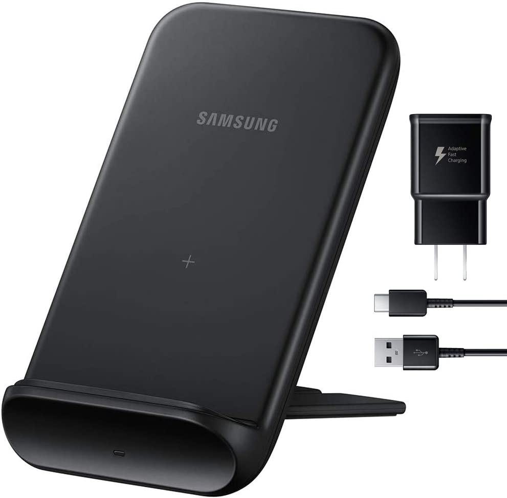 Samsung Official 2020 9W Convertible Wireless Fast Charging Stand | Pad or Stand Position (Black ...