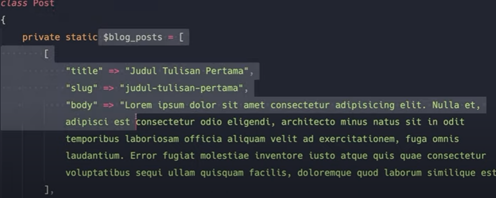 Belajar Laravel 8 | 7. Post Model WPU | by Muhnibra | Medium