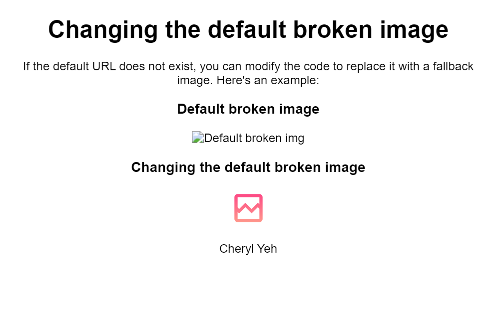 [React學習筆記] 修改預設的錯誤圖片How to Change the default broken image - Cheryl Yeh - Medium