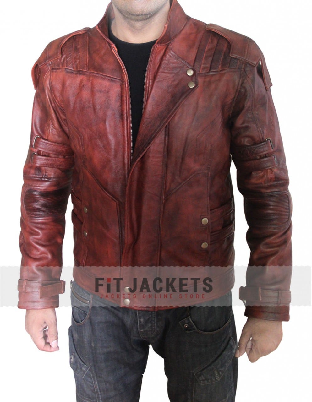 GUARDIANS OF THE GALAXY STAR LORD 2 LEATHER JACKET | by ...