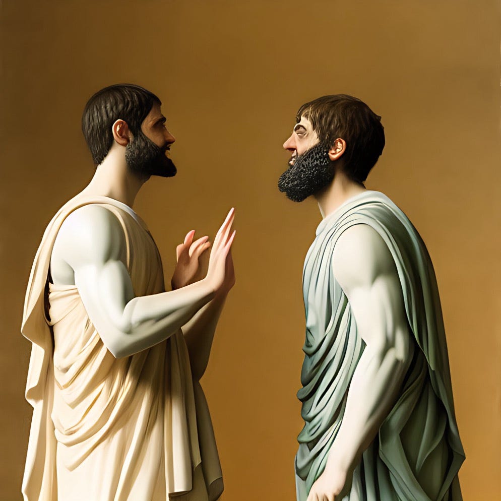 Plato and Aristotle, specifically their different opinions about poetry - Penghui Li - Medium