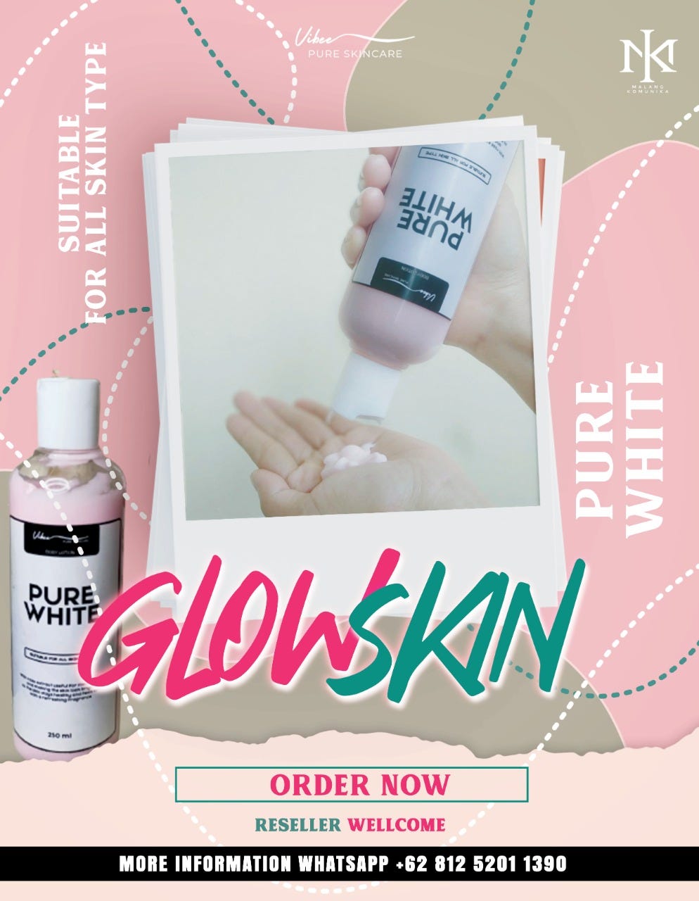 VIBEE PURE WHITE BODY LOTION memliki kandungan bunga mawar,dan bisa ...